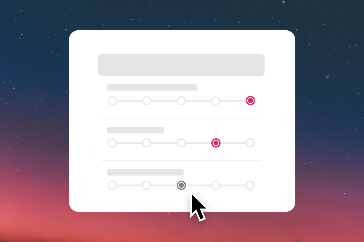 Custom matrices for surveys with predefined response options